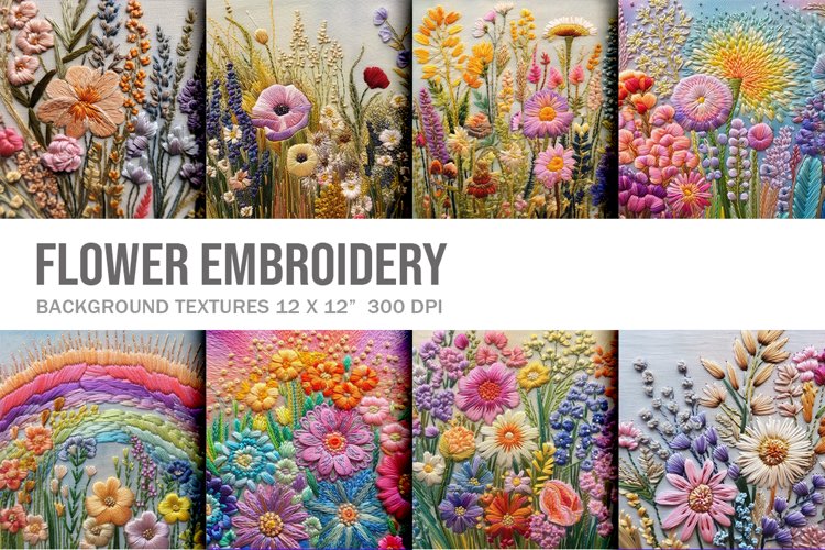 3D Flower Embroidery Flower View Craft Art (2692489)