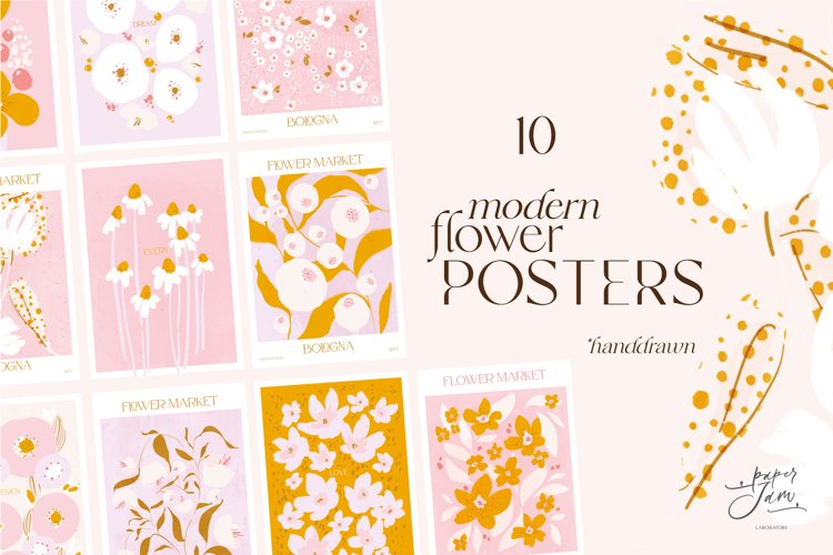 Modern Flower Posters