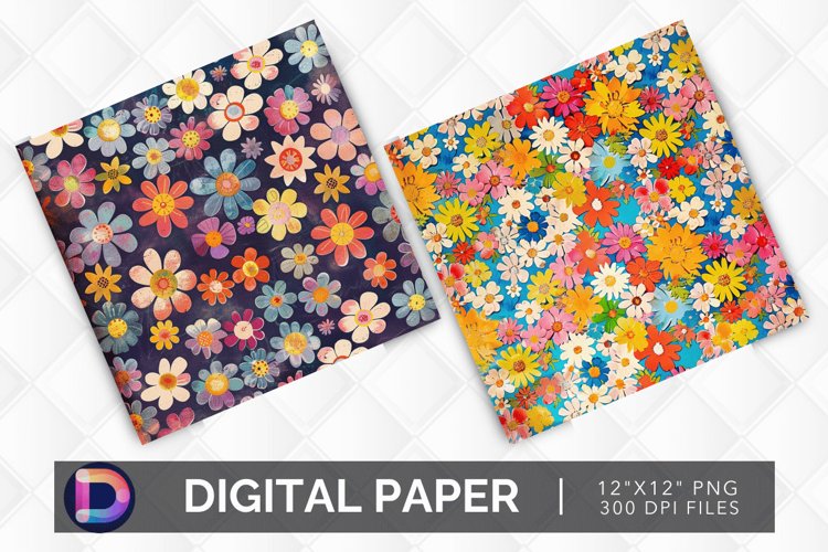 Flower Power Digital Paper