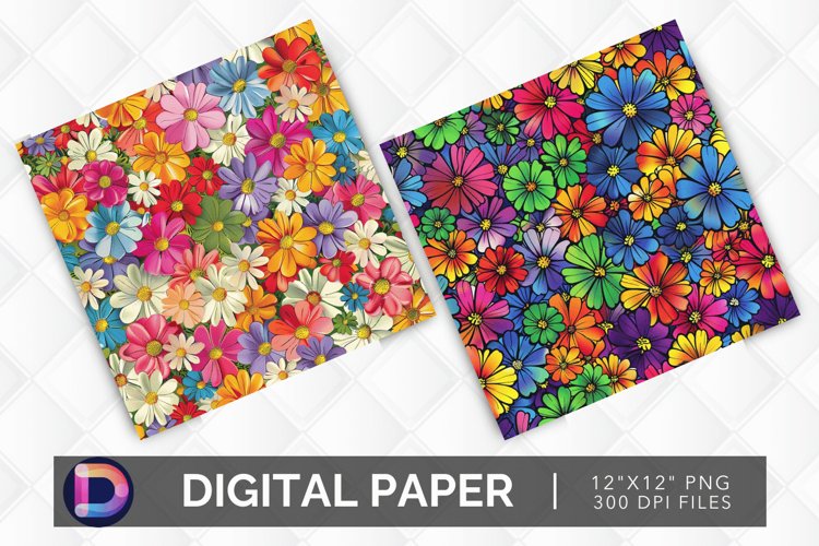 Flower Power Digital Paper