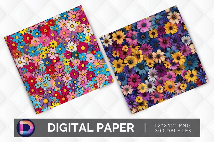 Flower Power Digital Paper
