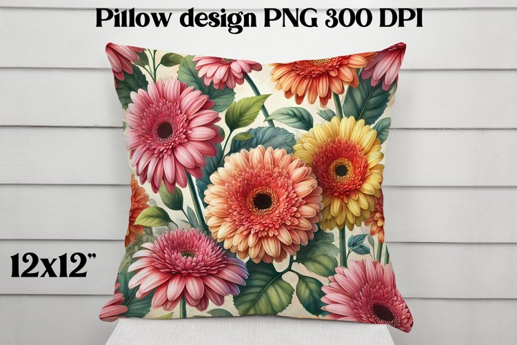 Flower pattern pillow design | Flower digital paper