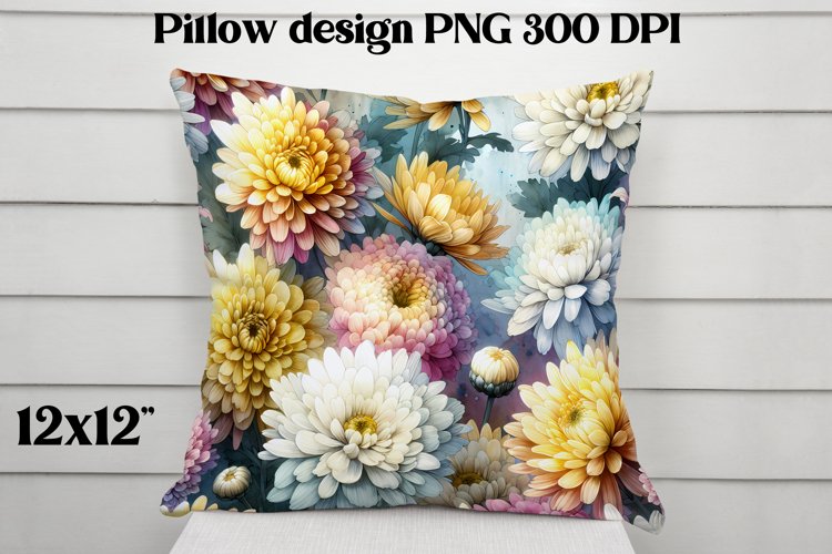 Flower pattern pillow design | Flower digital paper