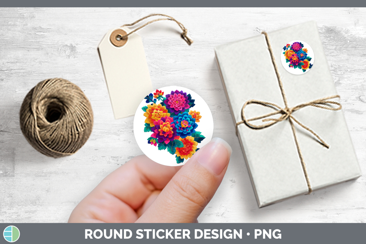 Dahlia Flowers 01 Embroidery Stickers Design