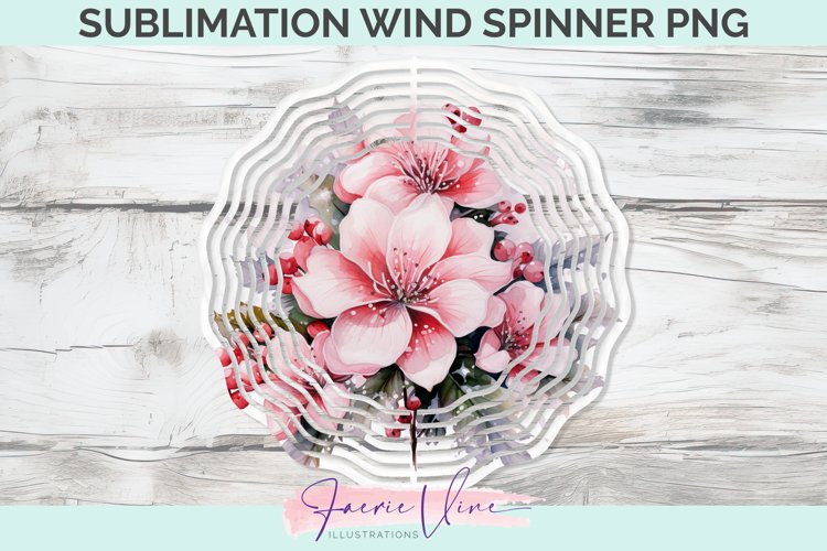 Flowers Sublimation Wind Spinner (2992398)