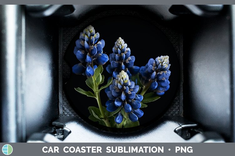 Flowers Bluebonnet Car Coaster Sublimation Coaster Designs