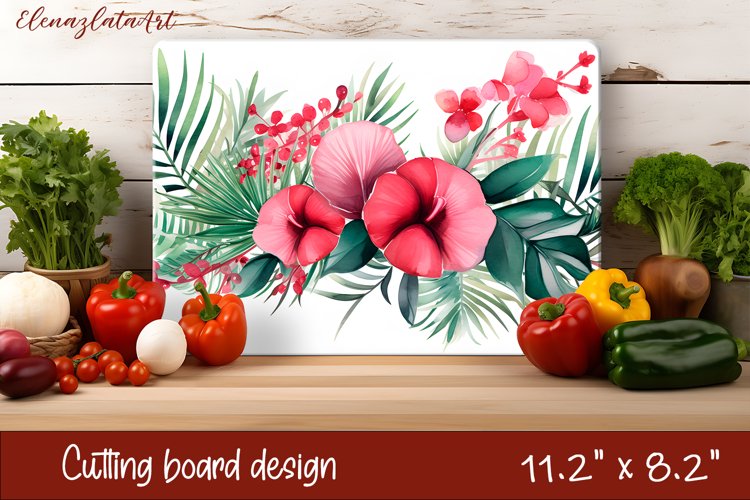 Flowers Cutting Board Design. Tropical (5058728)