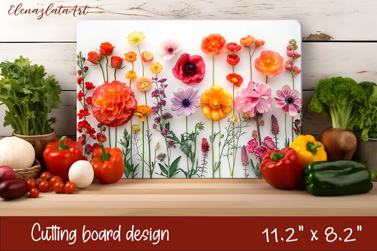 Flowers Cutting Board Design. Tropical (5058737)