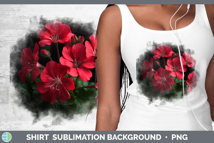 Flowers Geranium Shirt Sublimation Sublimation Background De