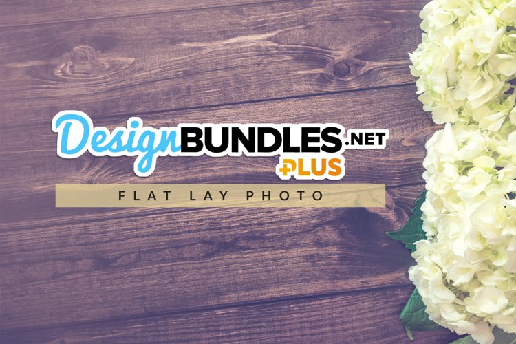 Flowers on Rustic Wood | Flat Lay Photo