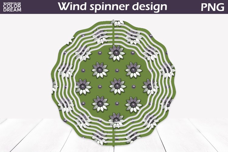 Flowers Wind Spinner | 3d Flowers Wind Spinner (3378444)
