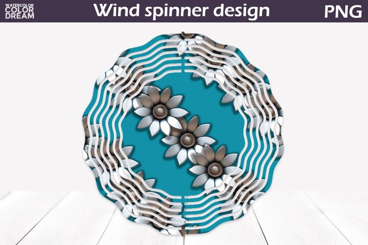 Flowers Wind Spinner | 3d Flowers Wind Spinner (3378525)