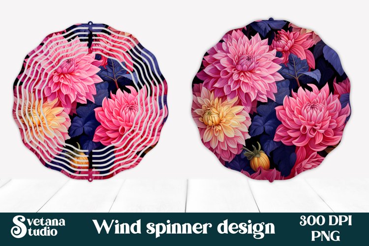 Flower wind spinner sublimation | Summer wind spinner