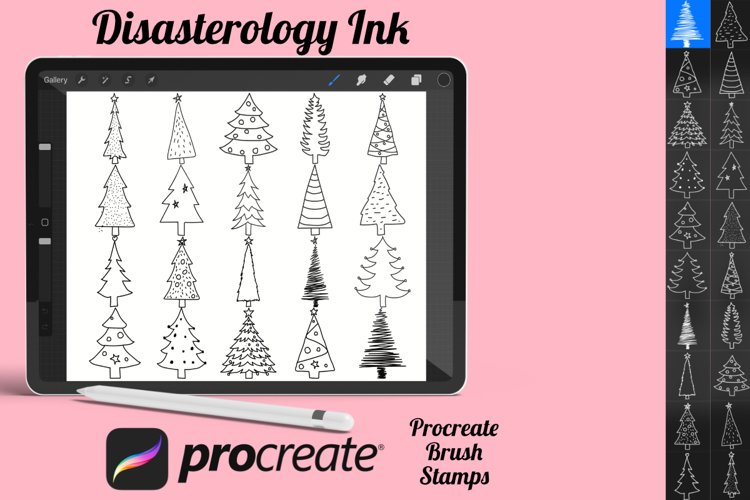 Christmas Winter Trees Set 3, 20 Christmas Trees