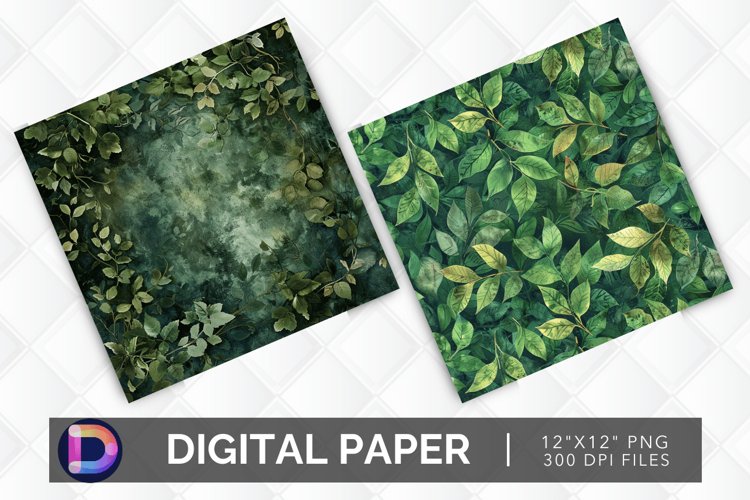 Forest Foliage Digital Paper