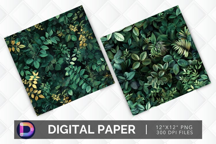 Forest Foliage Digital Paper