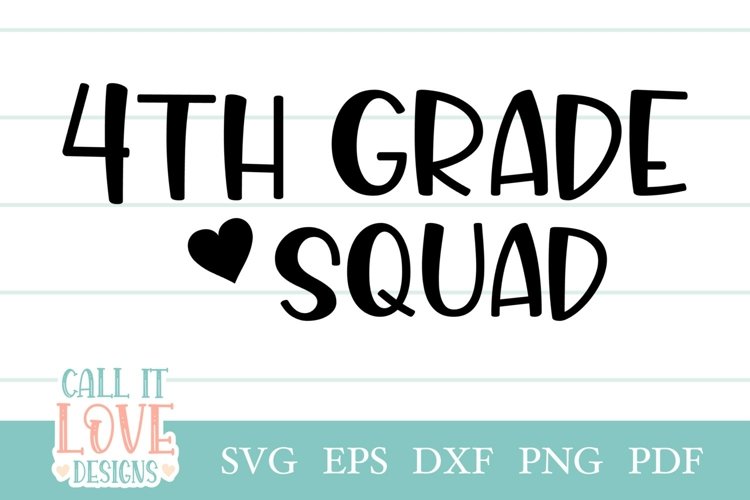 Fourth Grade Teacher SVG 4th Grade Teacher Shirt Back to School SVG ...