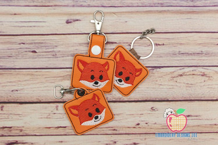Big Red Fox ITH Keyfob Design