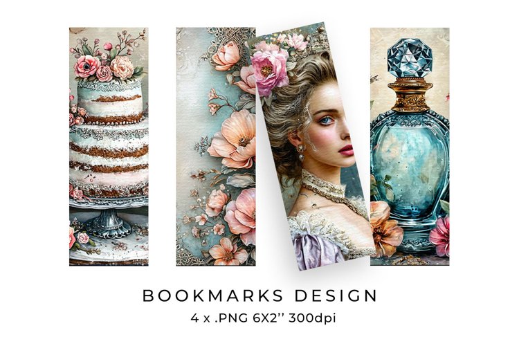 Marie Antoinette bookmark design
