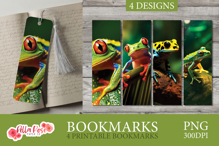 Frogs | Animals | Printable Bookmarks