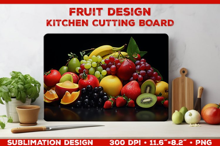 Kitchen Cutting Board: Fruity Culinary Elegance (2978978)