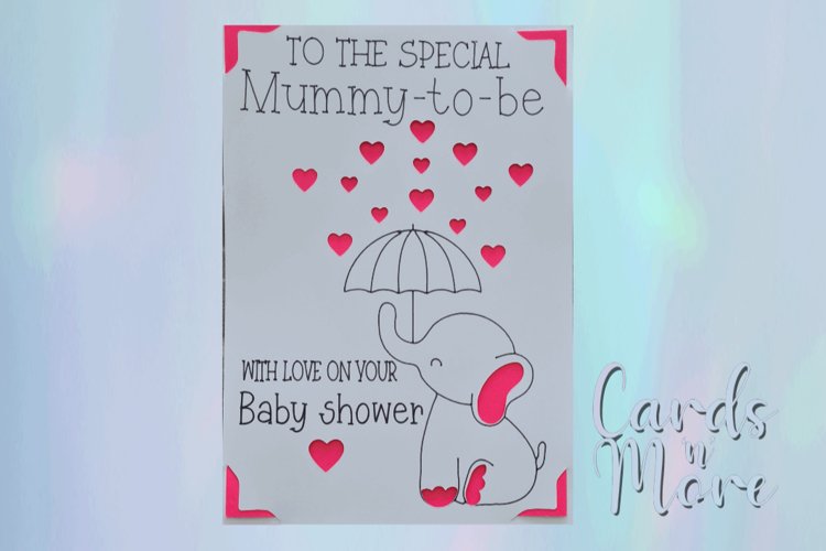 Baby Shower Card, Draw and Cut card design, Card Making (1999093 ...