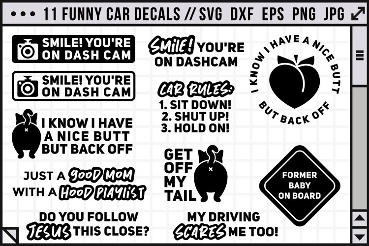 Funny Car Decals SVG Cricut Vectorency Ubicaciondepersonas cdmx gob mx Funny Car Decals SVG Cricut Vectorency Ubicaciondepersonas cdmx gob mx
