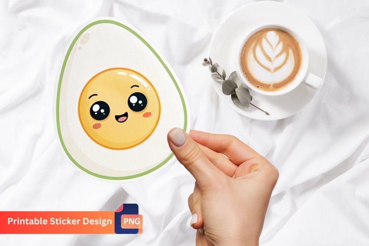 Funny Egg Sticker, Egg Cartoon Sticker, Funny Sticker
