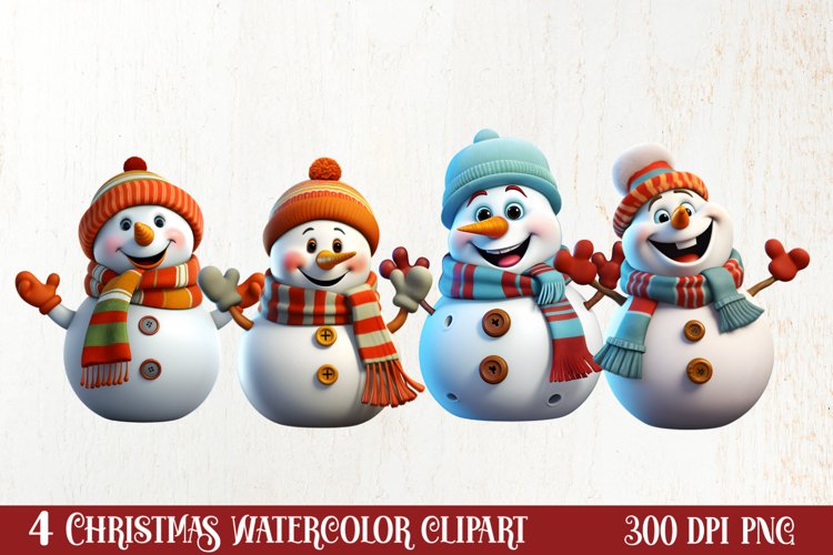 Funny Snowman Clipart, Funny Snowman Sublimation, Funny Snow