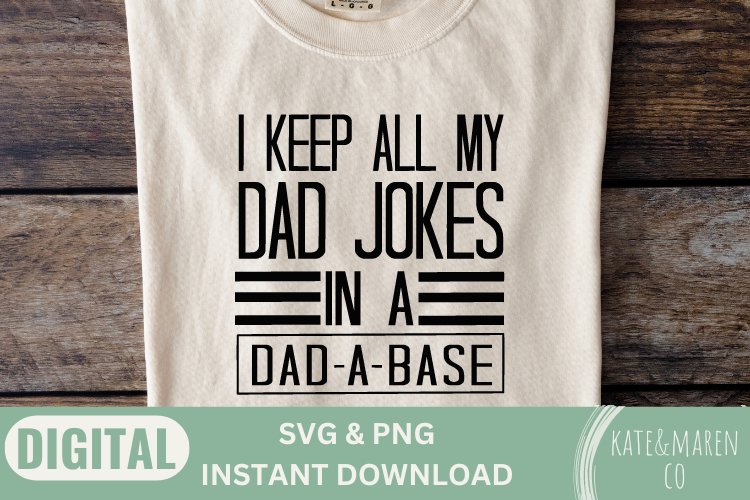 Father's Day SVG | Dad-A-Base SVG | Dad Jokes SVG