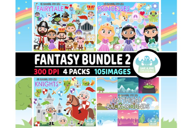 Fantasy Clipart Bundle 2 - Lime and Kiwi Designs (1383538 ...