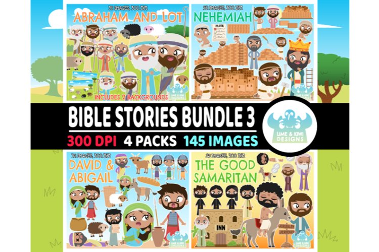 Bible Stories Clipart Bundle 3 - Lime and Kiwi Designs