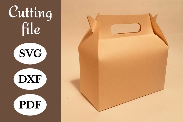 Gable Box Template Gable Box Svg Cricut Silhouette