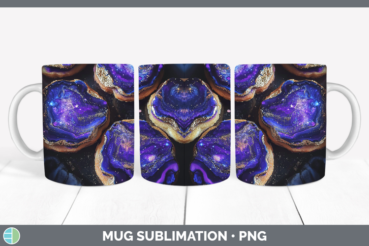 Galaxy Cookies Mug Wrap Sublimation Coffee Cup Designs