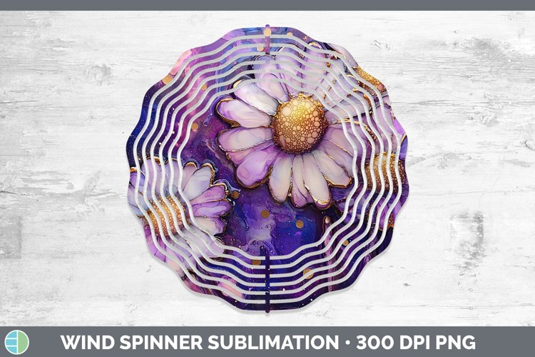 Galaxy Daisy Wind Spinner Sublimation Spinner Designs