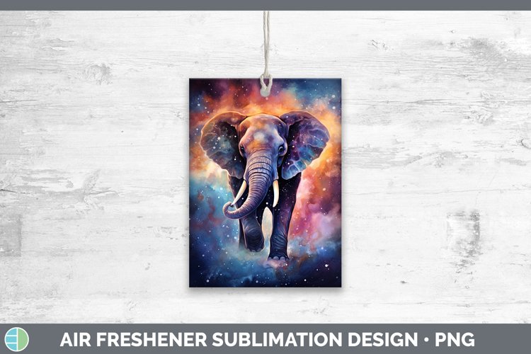 Galaxy Elephant Air Freshener Sublimation Car Freshener Desi