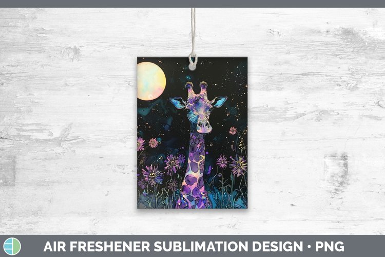 Galaxy Giraffe Air Freshener Sublimation Car Freshener Desig
