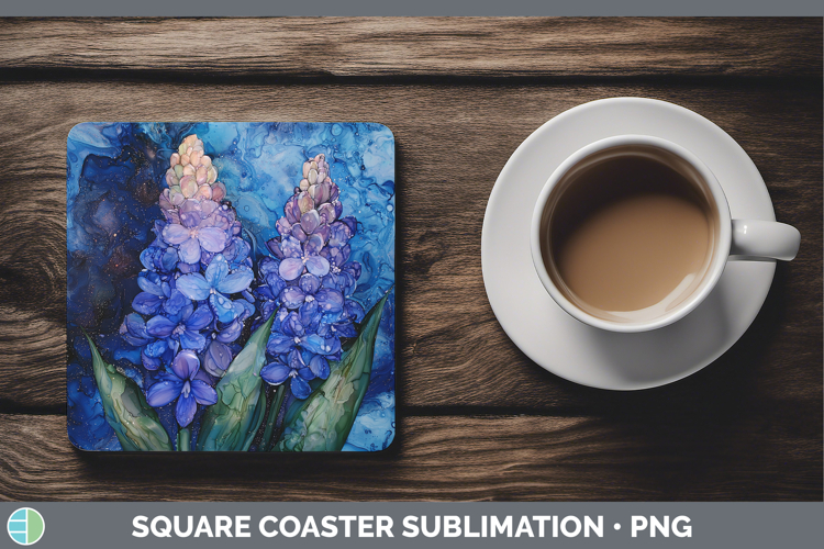 Galaxy Hyacinth Square Coaster Sublimation Coaster Designs