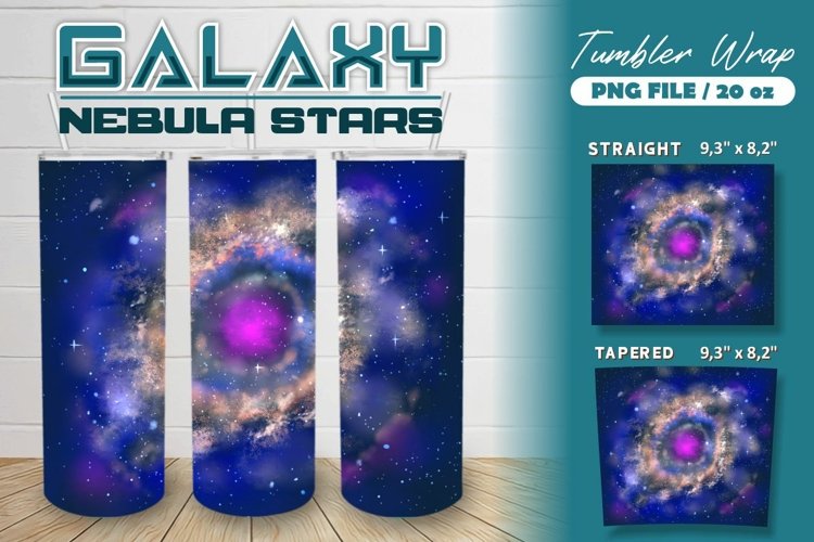 Galaxy Nebula Stars Tumbler Wrap for Sublimation