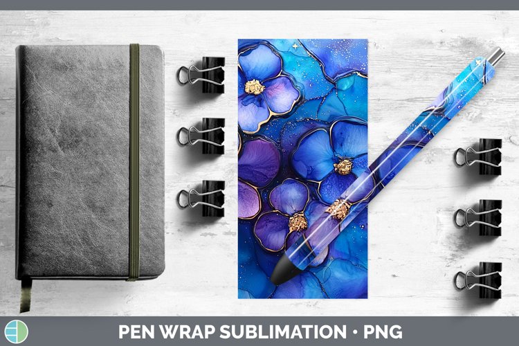Galaxy Periwinkle Pen Wrap Sublimation Pen Designs