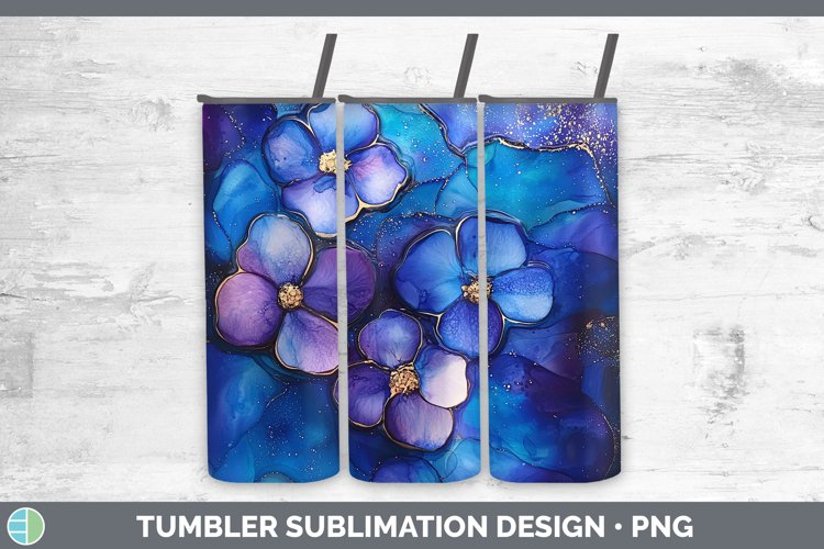 Galaxy Periwinkle Tumbler Sublimation 20 oz Skinny Tumbler D