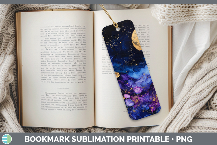 Galaxy Stars Bookmark Sublimation Printable Designs