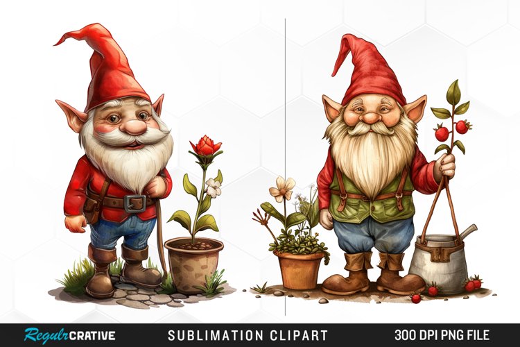 Gardening Gnome Graphics Clipart