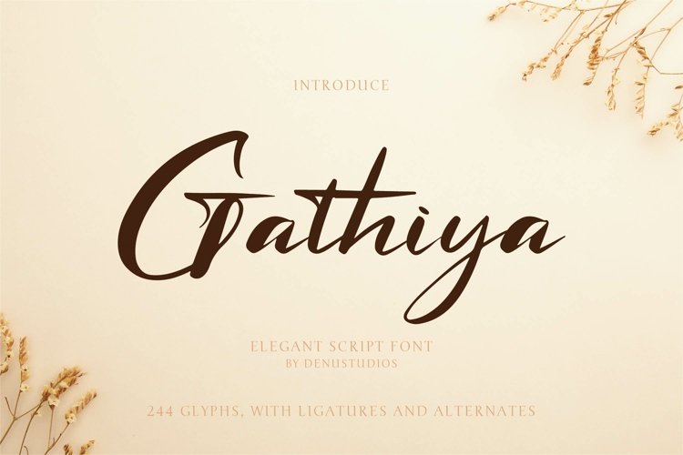 Gathiya Handwritten Script