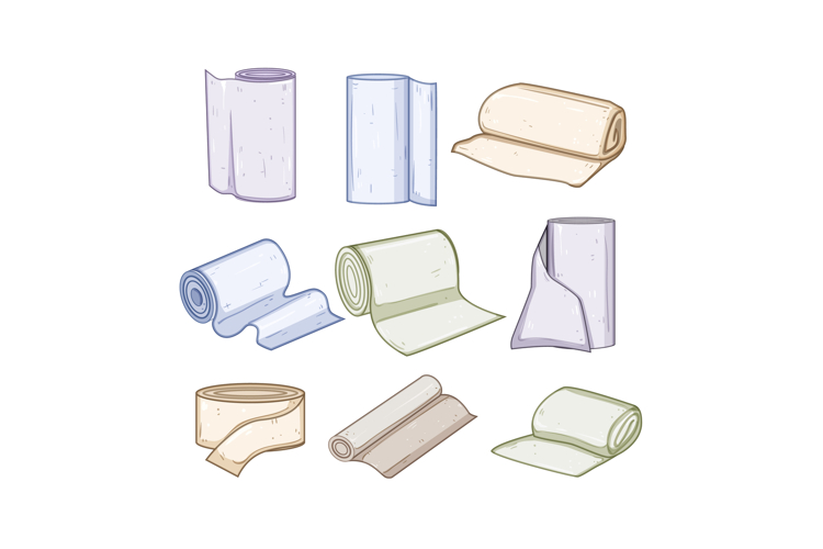 gauze roll set cartoon (6565777)