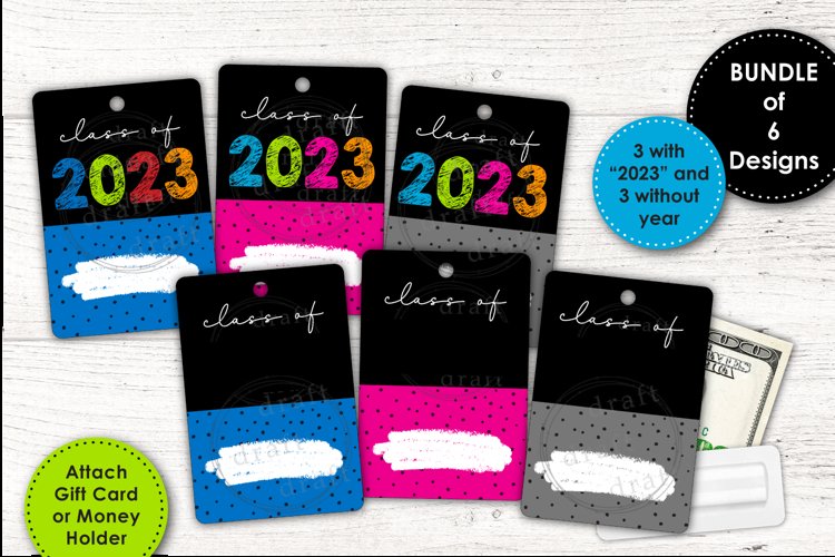 Graduation Gift Card Designs | Bundle of 6 | Graduate