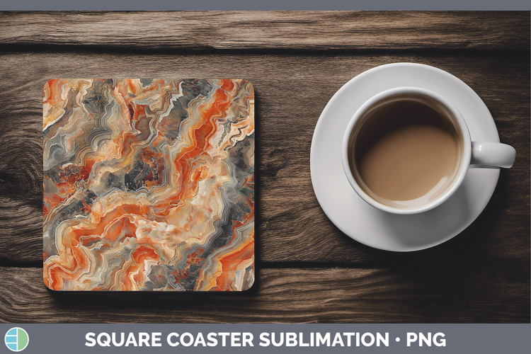 Gems Jasper Square Coaster Sublimation Coaster Designs