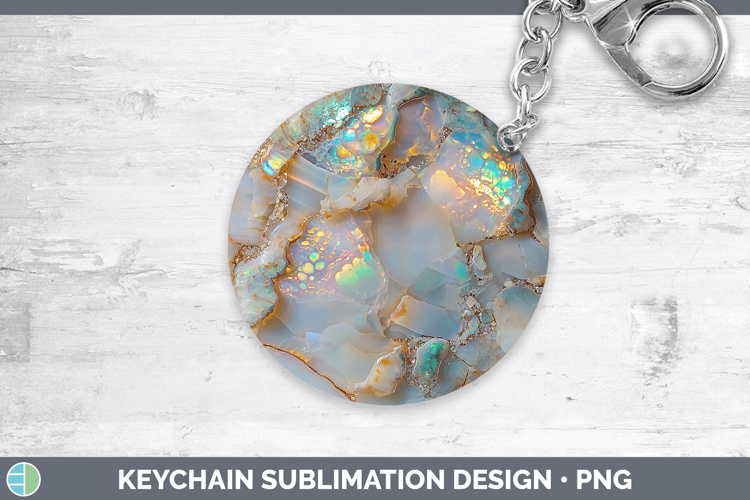 Gems Opal Keychain Sublimation Keyring Designs