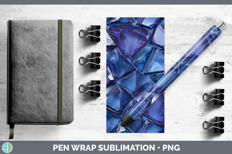 Gems Tanzanite Pen Wrap Sublimation Pen Designs