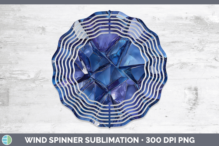 Gems Tanzanite Wind Spinner Sublimation Spinner Designs